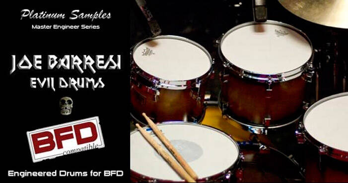 BFD専用拡張音源 「JOE BARRESI – Evil Drums」レビュー | Rock oN Company | DTM DAW 音響機器