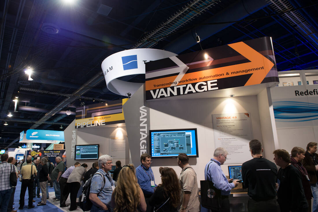 NAB 2012レポート3Day：Pipelineが人気のTerestreamからはTranscodingを自動化するVANTAGEが注目の的 ...