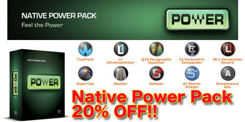 WAVES社『Native Power Pack』10台限りの大特価品残りわずか!! ¥47.800 | Rock oN Company | DTM DAW 音響機器