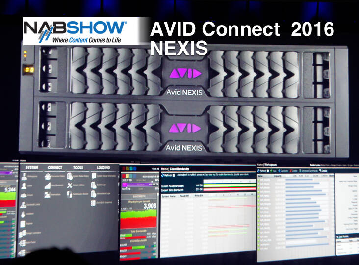 AVID Connect NEXIS : NAB2016 | Rock oN Company | DTM DAW 音響機器