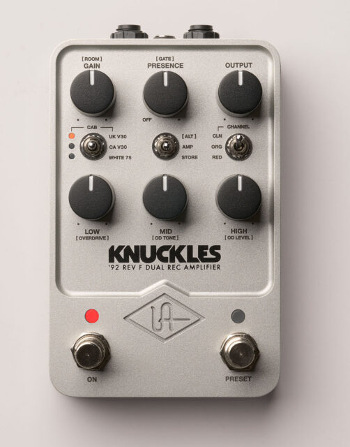 Universal AudioがUAFXペダル新製品「UAFX Knuckles」を発売！1990年代の伝説的なパンク、ハードロック、メタル ...