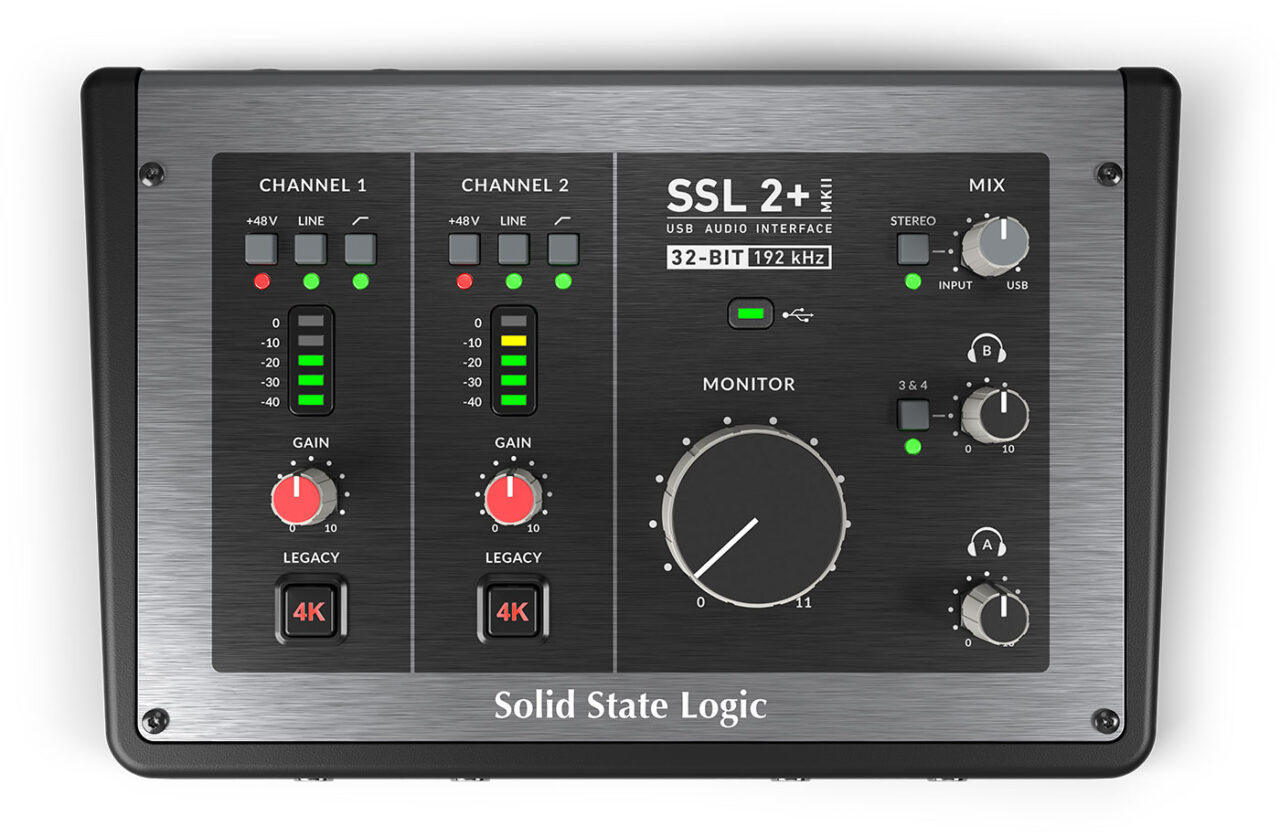 Solid State Logicが、2in2out USBオーディオインターフェース「SSL2 MKⅡ」、2in4out USBオーディオインターフェース「SSL2 +MKⅡ」を発表 ...